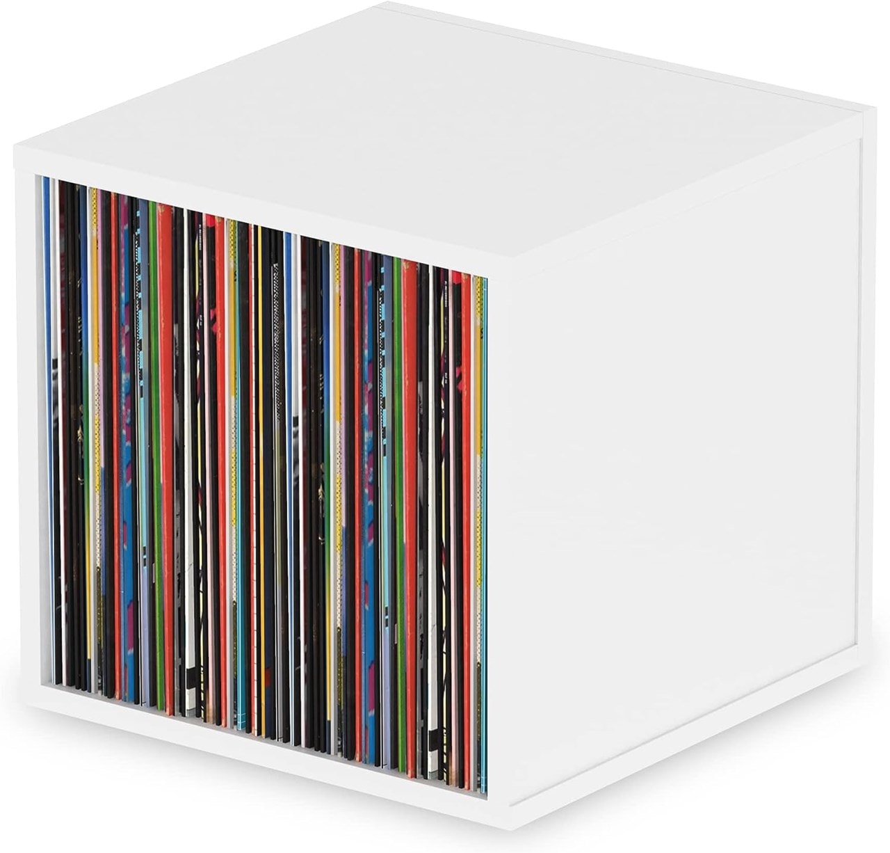 Glorious Record Box 110 White Vinyl Storage | Vinyl Storage | Free ...