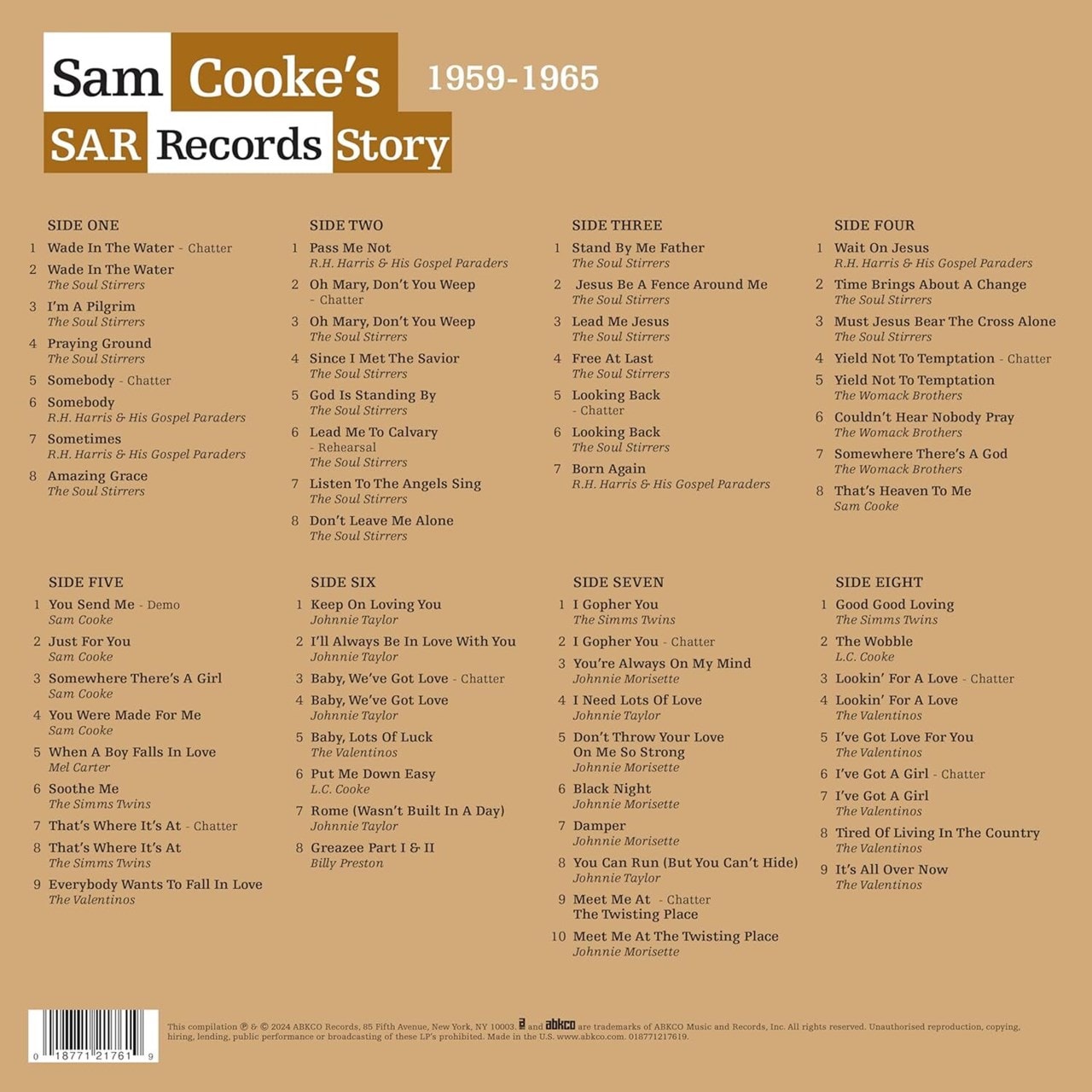 Sam Cooke's SAR Records Story 1959-1965 | Vinyl 12" Box Set | Free ...