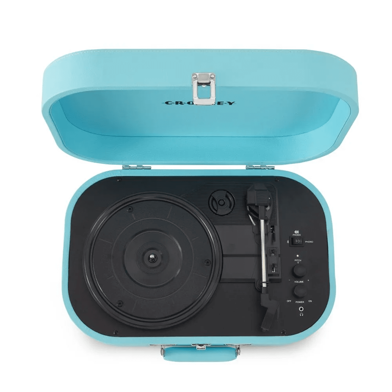 Crosley Discovery Turquoise Bluetooth Turntable | Turntables | Free ...
