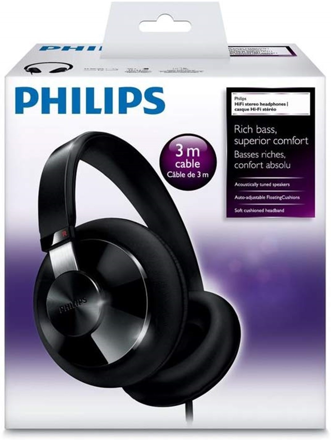 Philips SHP6000 Black Headphones | Headphones | Free shipping over £20 ...