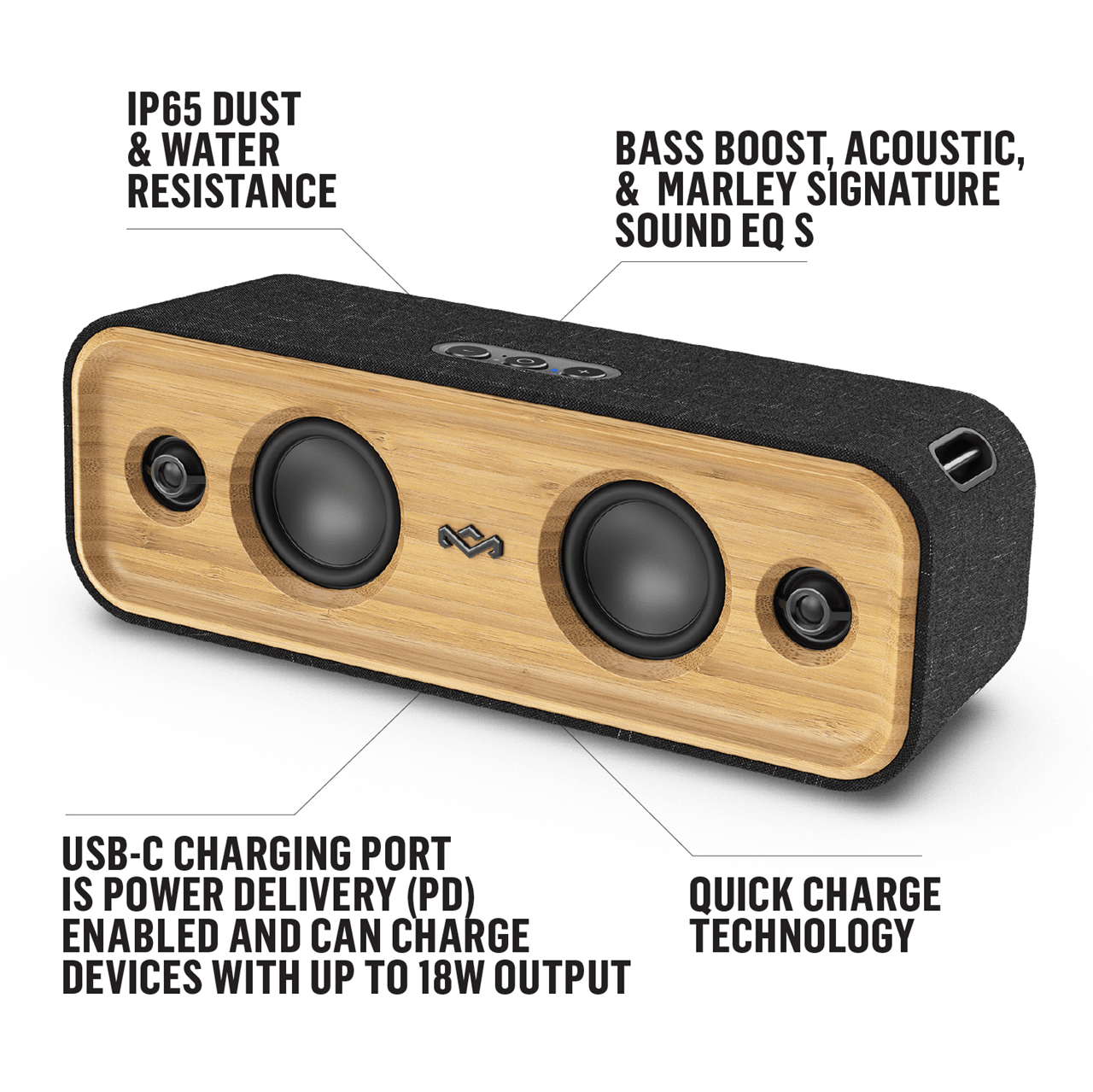 House of Marley Get Together 2 Bluetooth Speaker (hmv exclusive ...