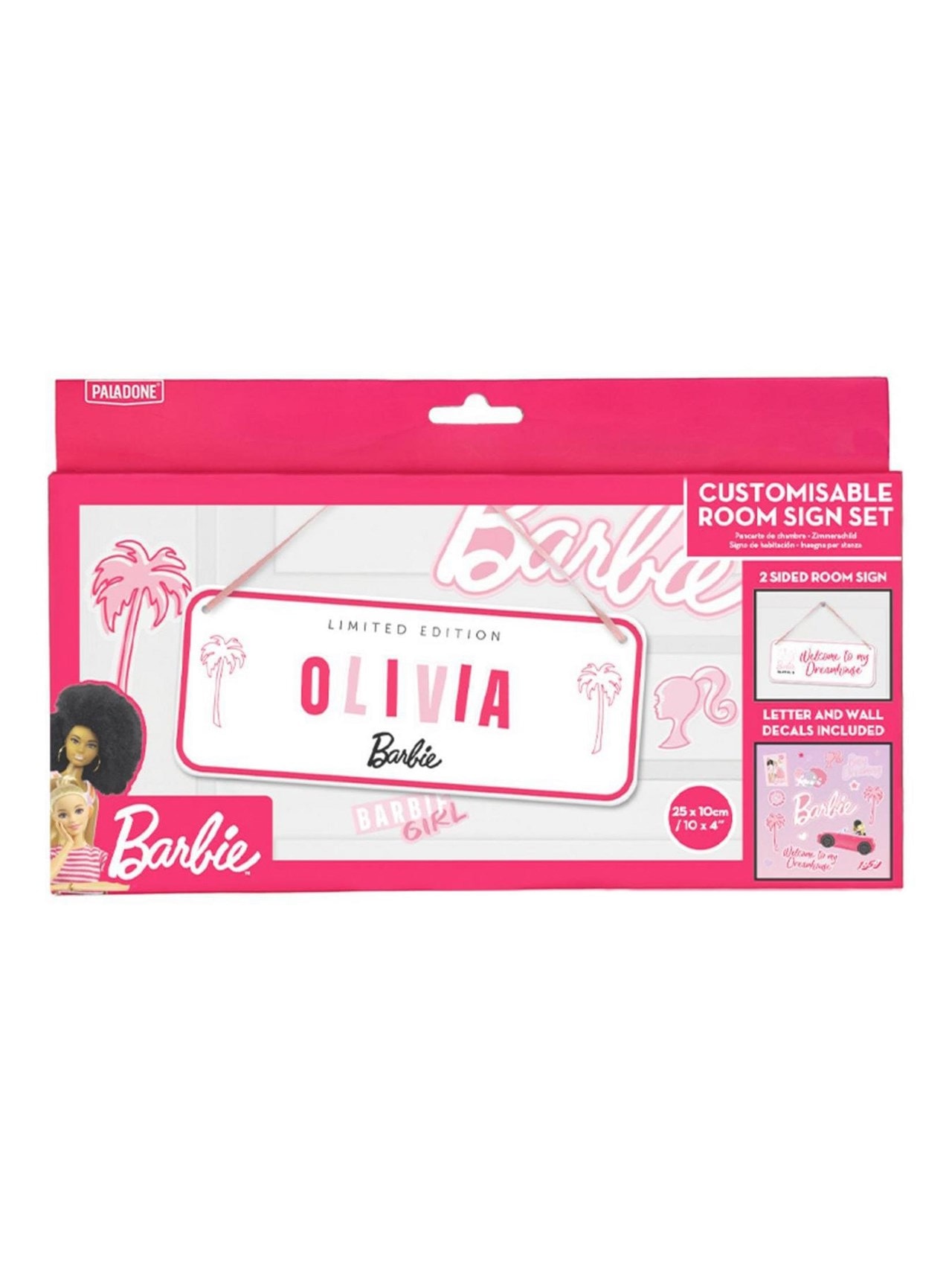 Barbie Room Sign Set | Homeware | Free shipping over £20 | HMV Store