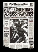 Strange Sightings Across Hawkins Stranger Things 5 30cm x 40cm Art ...