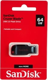 Sandisk Cruzer Blade 64GB | Accessories | Free shipping over £20 | HMV ...