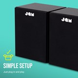 Jam Black Bookshelf Speakers | Bookshelf Speakers | Free shipping over £20 | HMV Store