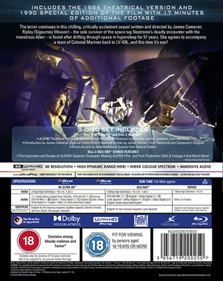 ALIENS Theatrical Version & Special Edition | James Cameron 4K Ultra HD | Free Delivery on ...