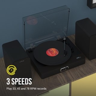 Jam Sound Stream+ Black Bluetooth Turntable (hmv Exclusive ...