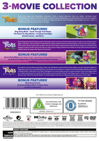 Trolls: 3-movie Collection | DVD Box Set | Free shipping over £20 | HMV ...