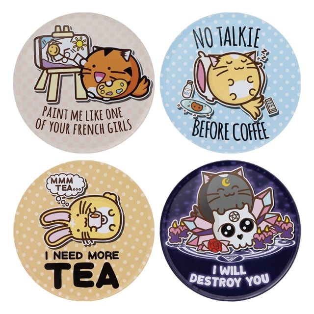 Set Of 4 Fuzzballs Coasters | HMV Store