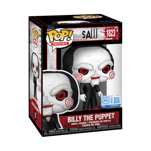 Billy the Puppet with Glitter Shoes 1823 Saw hmv Exclusive Funko Pop ...