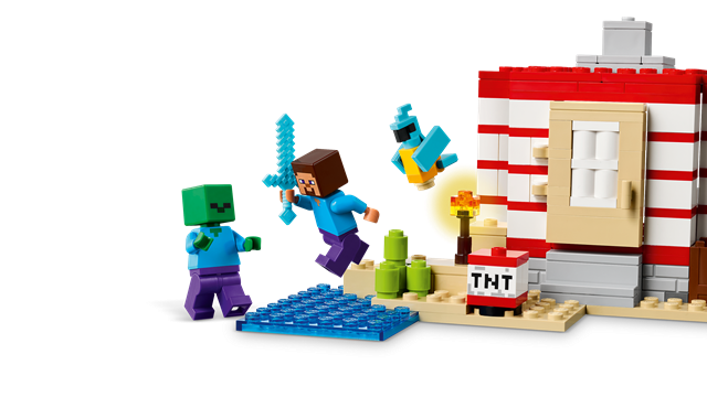 TNT Jungle House Minecraft LEGO | Lego | Free shipping over £20 | HMV Store