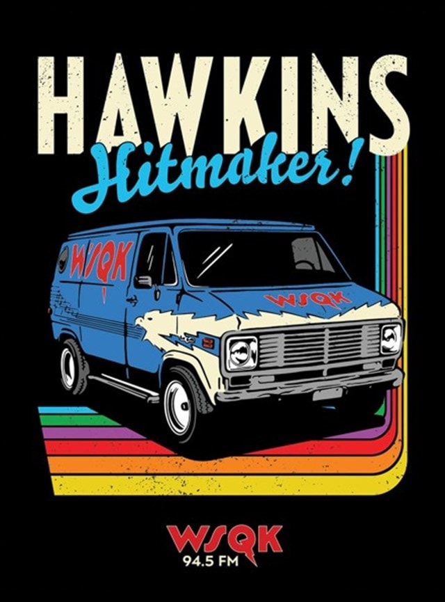 WSQK 94.5 FM Stranger Things 5 30cm x 40cm Art Print | HMV Store