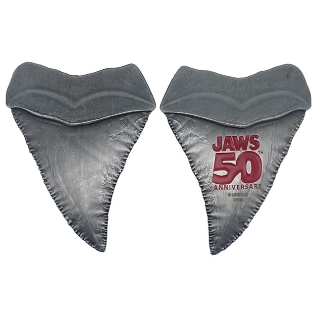 Jaws 50th Anniversary Replica Metal Shark Tooth | HMV Store