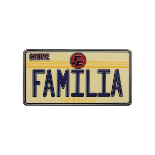 Familia License Plate Fast & Furious Pin Badge | HMV Store