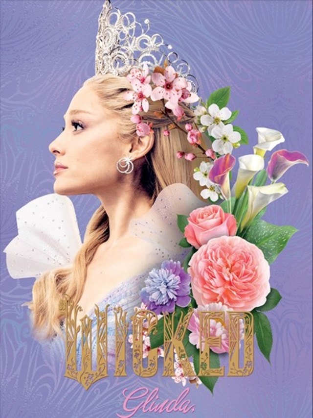 Glinda Flowers Wicked For Good 30cm x 40cm Art Print | HMV Store