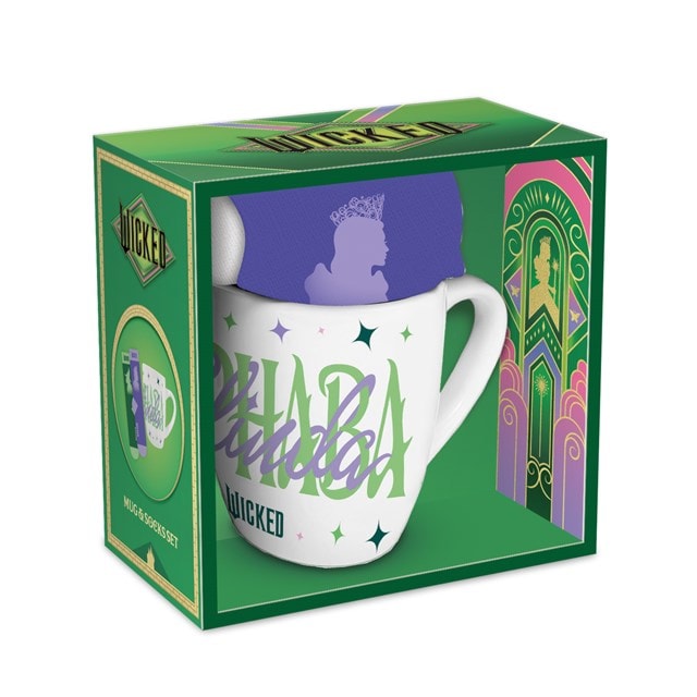 Elphaba & Glinda Wicked For Good Mug & Sock Set | HMV Store