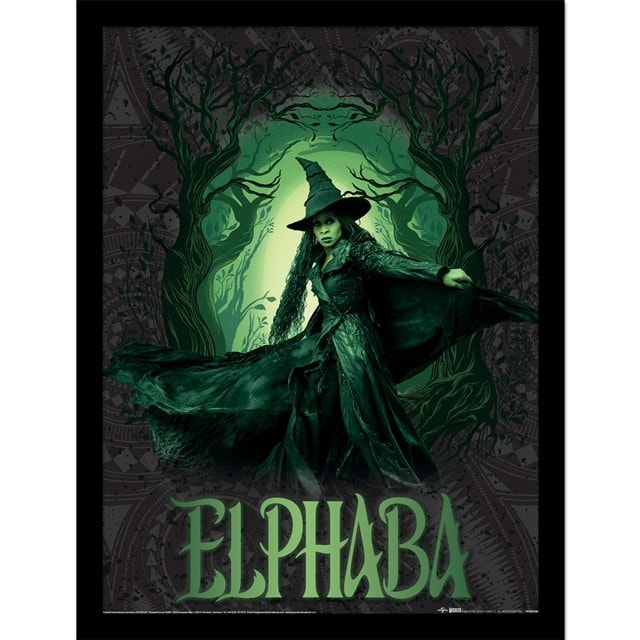 Elphaba Glow Wicked For Good 30cm x 40cm Framed Print | HMV Store