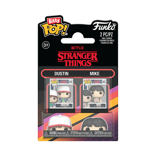 Dustin & Mike Stranger Things Funko Bitty Pop 2 Pack | Pop Vinyl | Free ...