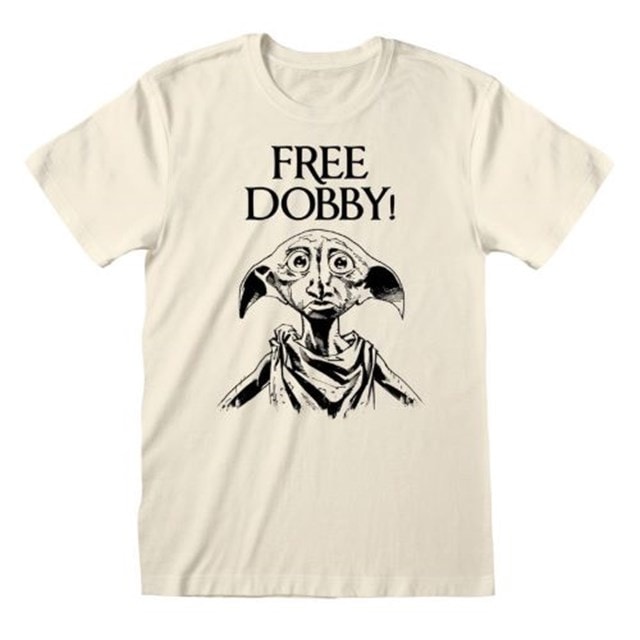 Harry Potter Free Dobby Natural Tee | T-Shirt | Free shipping over £20 | HMV Store