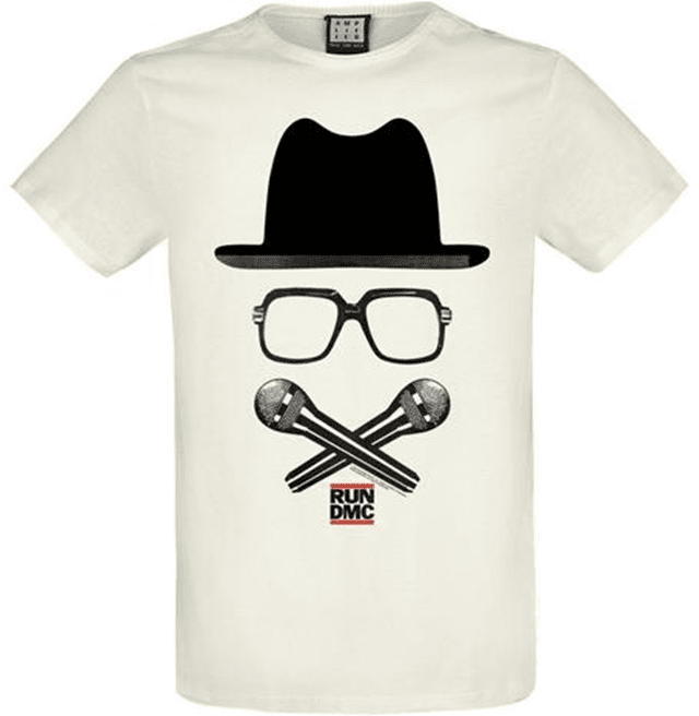 Run DMC 2 Mics V White Tee | T-Shirt | Free shipping over £20 | HMV Store