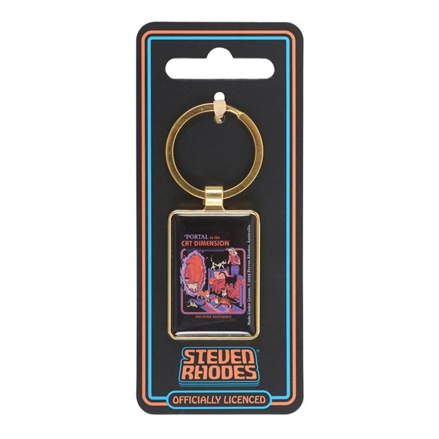 Portal To The Cat Dimension Steven Rhodes Keyring | HMV Store