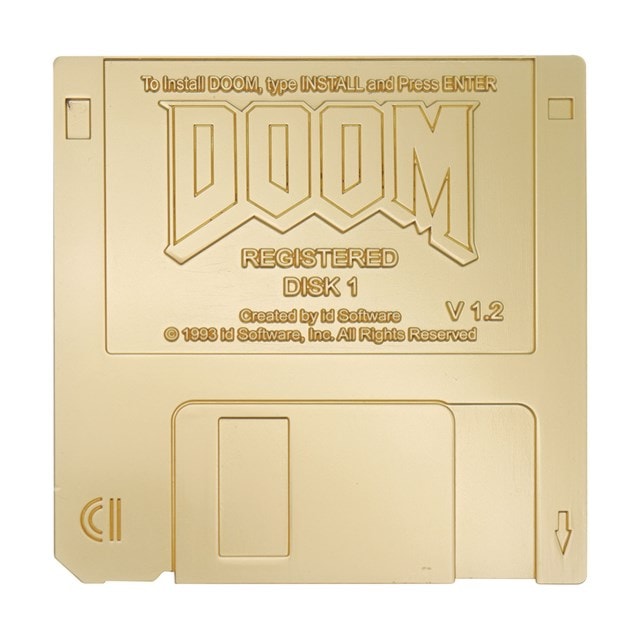 Floppy Disk Limited Edition Doom Gold Edition Replica | HMV Store