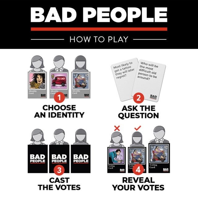 Bad People Card Game | HMV Store