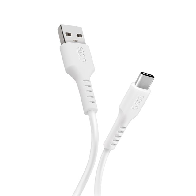 SBS White USB-C Cable 1m | HMV Store