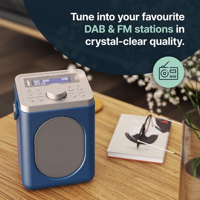 Majority Little Shelford Blue/Grey DAB+/FM Portable Radio | HMV Store