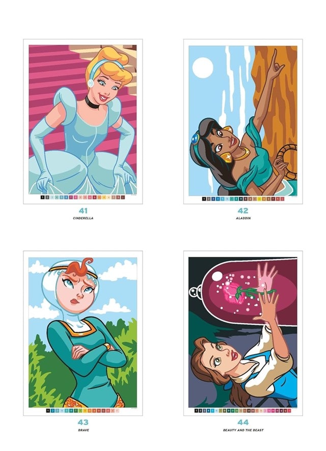 Princesses Disney Mystery Colouring Book By Jeremy Mariez | Colouring ...
