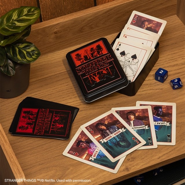 Stranger Things 5 Playing Cards In A Tin | HMV Store