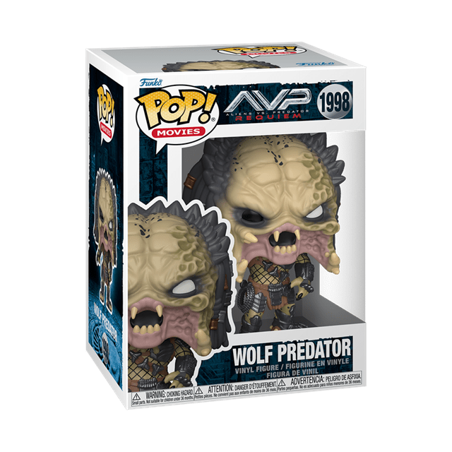 Wolf Predator With Chance Of Chase 1998 Aliens Vs. Predator Requiem Funko Pop Vinyl | Pop Vinyl ...
