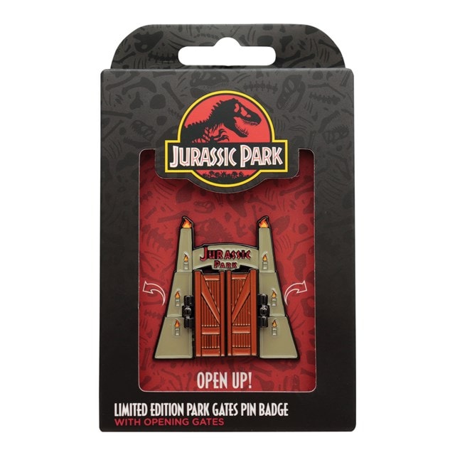 Park Gates Jurassic Park XL Hinged Pin Badge | HMV Store