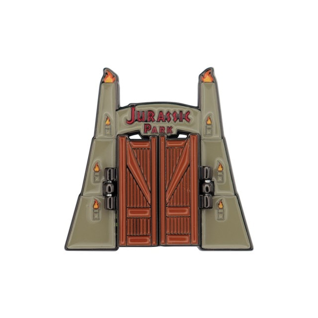 Park Gates Jurassic Park XL Hinged Pin Badge | HMV Store