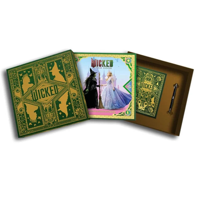 Wicked For Good 2026 Calendar And Diary Gift Box | Calendar | Free ...