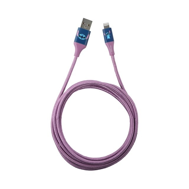 Lilo & Stitch Stitch Face Lightning Cable 2M | Lightning Cables | Free ...