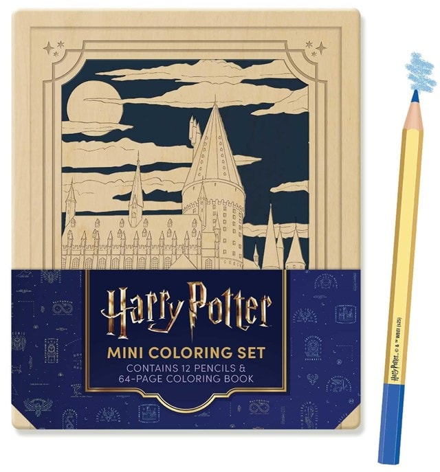 Harry Potter Official Mini Hogwarts Colouring Book And Pencils Set ...
