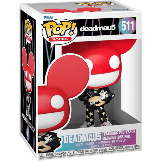 Deadmau5 Featuring Professor Meowington PhD 511 Deadmau5 Funko Pop ...