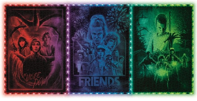 The Upside Down Stranger Things Metamorphic Art Collection LED Jigsaw ...