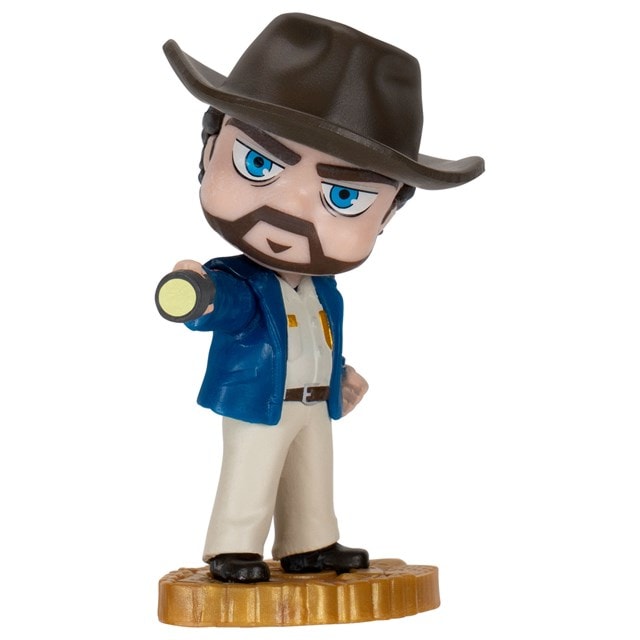 Hopper On Police Badge Stranger Things Chibi Figure | HMV Store