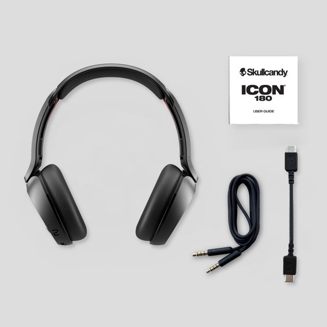 Skullcandy Icon 180 True Black Bluetooth Headphones | Bluetooth ...
