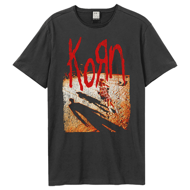 Korn Self Titled Charcoal Tee | T-Shirt | Free shipping over £20 | HMV Store