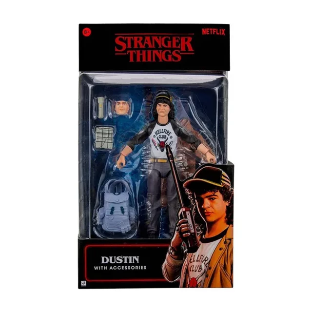 Dustin With Accessories Stranger Things 5 Upside Down Collection Figure ...