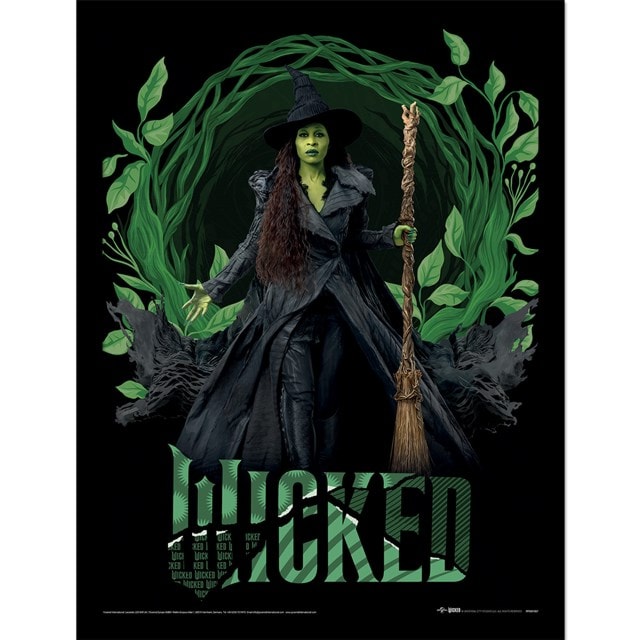 Elphaba Rounded Frame Wicked For Good 30cm x 40cm Framed Print | HMV Store
