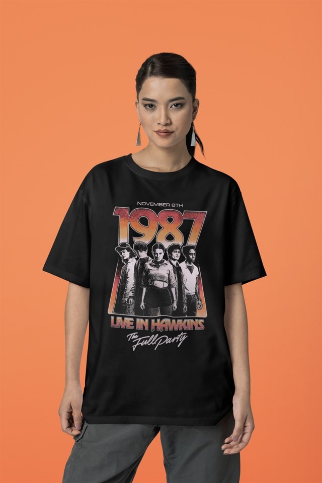 1987 Stranger Things 5 Black Tee | HMV Store