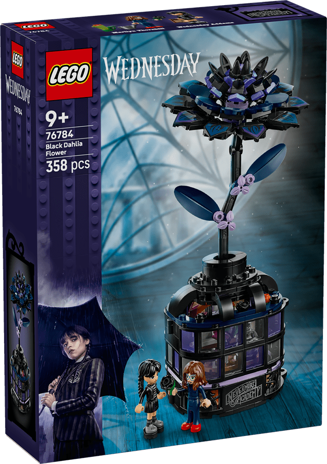 Black Dahlia Flower Wednesday LEGO | LEGO | Free shipping over £20 ...