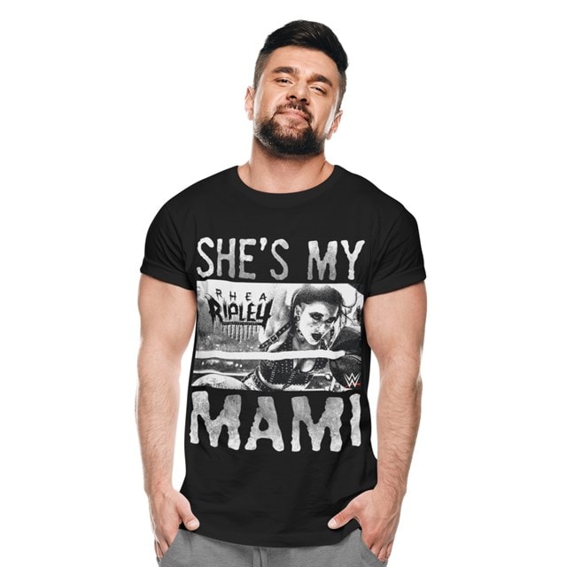 She's My Mami Rhea Ripley WWE Black Tee | HMV Store