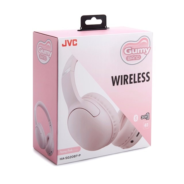 JVC Gumy Peony Pink Bluetooth Headphones | HMV Store