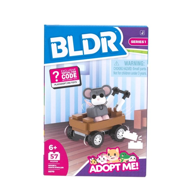Adopt Me Mouse & Crate Stroller BLDR Buildable Figure | Figure | Free ...
