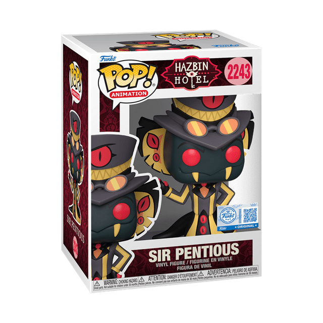 Sir Pentious With Chance Of Chase 2243 Hazbin Hotel Limited Edition Funko Pop Vinyl | Pop Vinyl ...